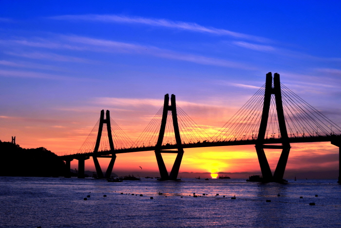 Geoga Bridge | Bridge-Tunnel | Busan to Geoje Island | Beautiul View