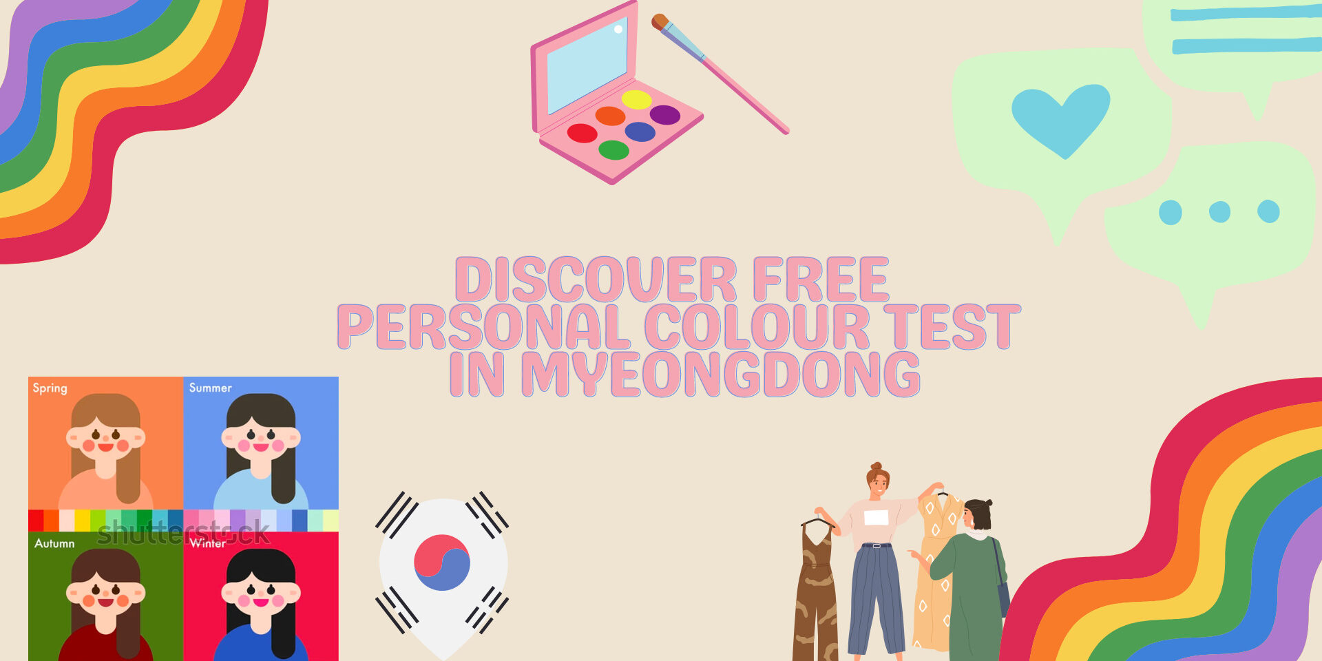 Discover Free Personal Colour Test in Myeongdong🎨 - Etourism Korea DMC