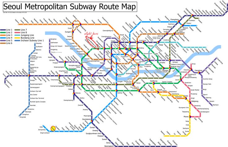 Subway map - Etourism Korea DMC